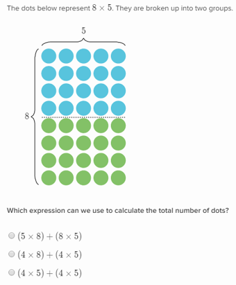 distributive property array