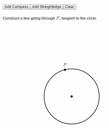 Constructing a line tangent to a circle | Khan Academy Wiki | Fandom