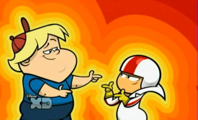 Kick Buttowski And Gunther Kiss