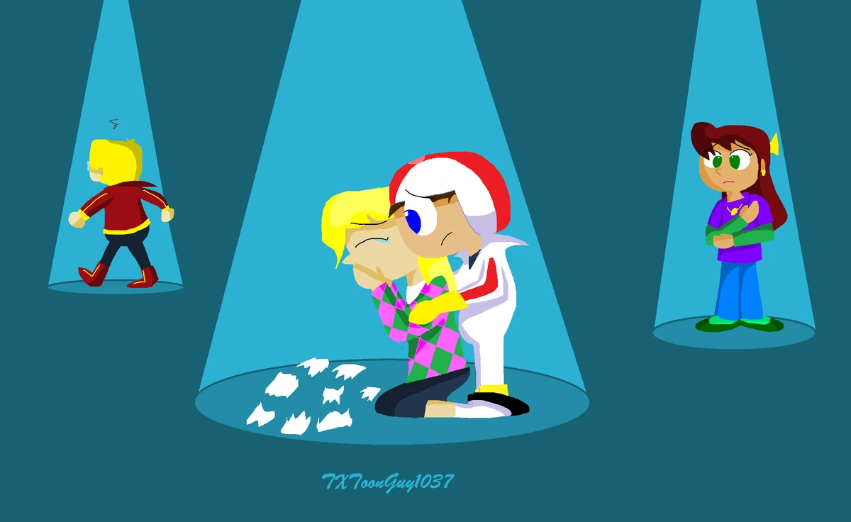 Kick Buttowski And Gunther Kiss