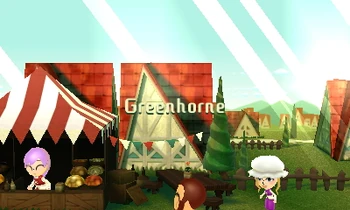 Greenhorne Town | Kid Slime's Miitopia Adventures Wiki | Fandom