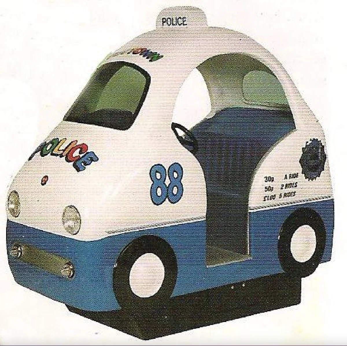 Toytown Police Car (new) | Kiddie Rides Wiki | Fandom