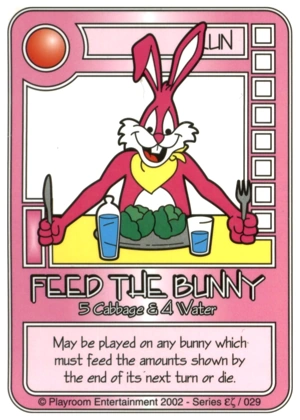 Feed The Bunny - 5 Cabbage and 4 Water | Killer Bunnies Wiki | Fandom