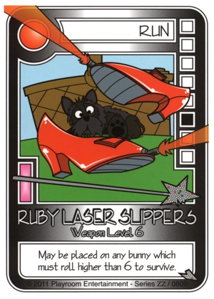Ruby Laser Slippers | Killer Bunnies Wiki | Fandom