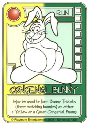 Congenial Bunny (Yellow/Green) | Killer Bunnies Wiki | Fandom