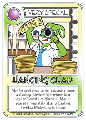 Hanging Chad | Killer Bunnies Wiki | Fandom