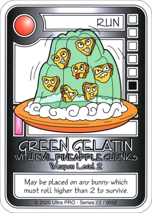 Green Gelatin - With Evil Pineapple Chunks | Killer Bunnies Wiki | Fandom