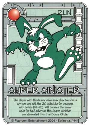 Super Sinister Bunny - Green | Killer Bunnies Wiki | Fandom