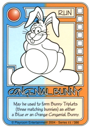 Congenial Bunny (Blue/Orange) | Killer Bunnies Wiki | Fandom