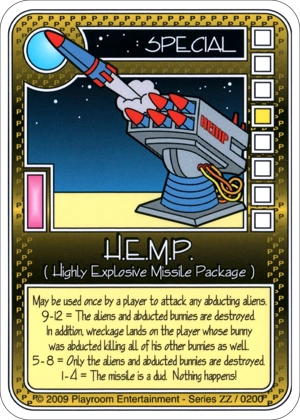 H.E.M.P. - (Highly Explosive Missile Package) | Killer Bunnies Wiki | Fandom