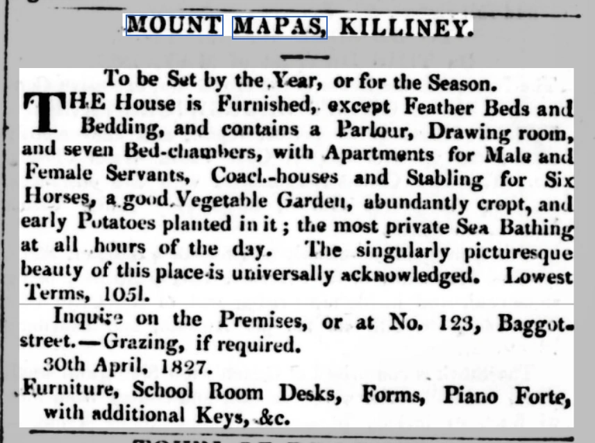 Mount Mapas | Killiney History Wiki | Fandom
