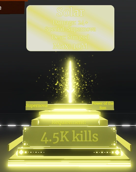 Solar | Killstreak Sword Fighting Omniversal 2 Wiki | Fandom