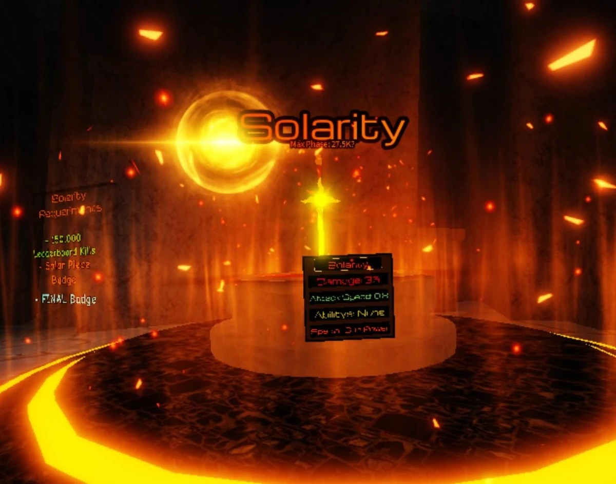 Solarity | Killstreak Swords V4 Wiki | Fandom