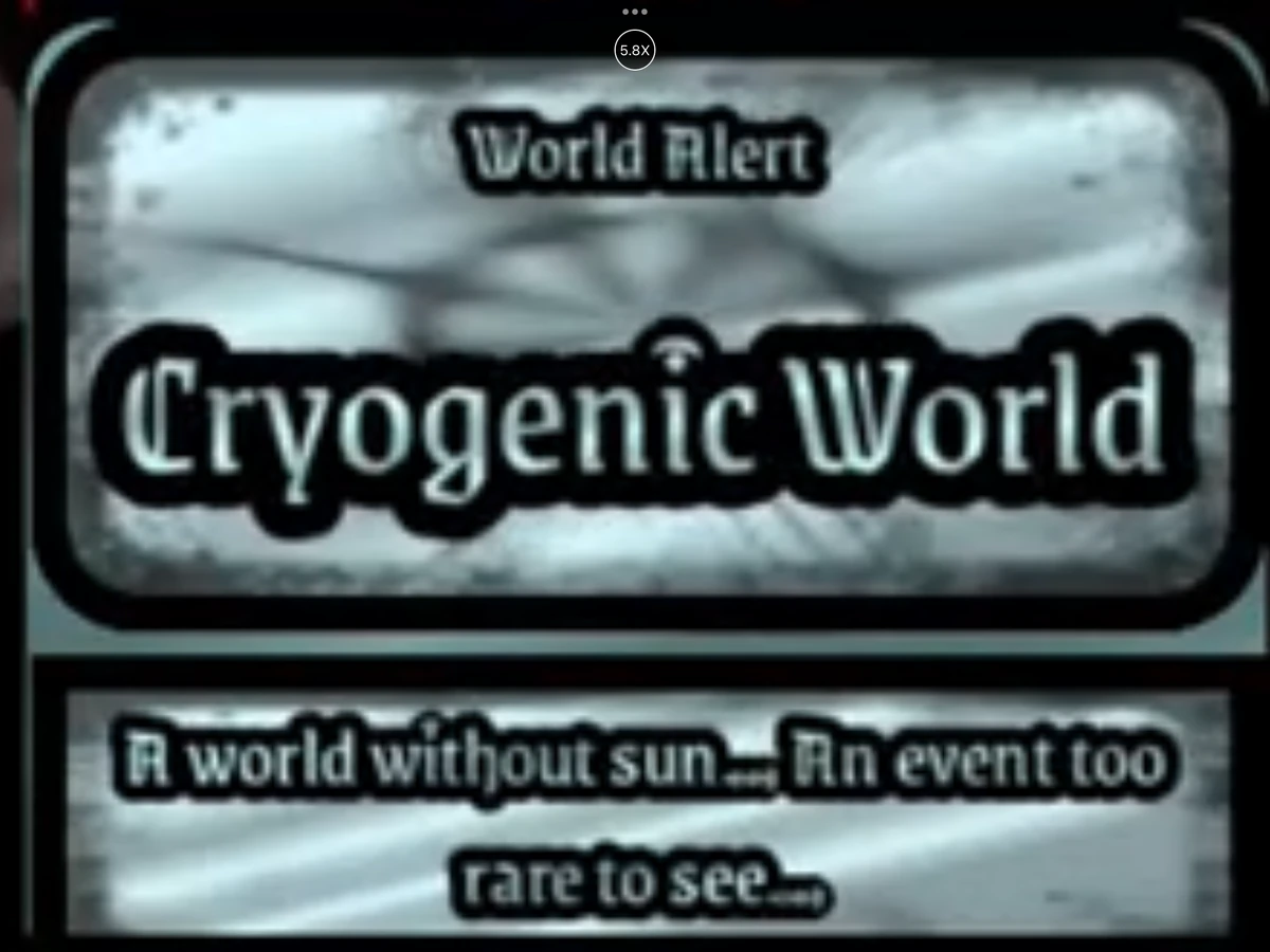 Cryogenic world | Killstreak Swords V4 Wiki | Fandom