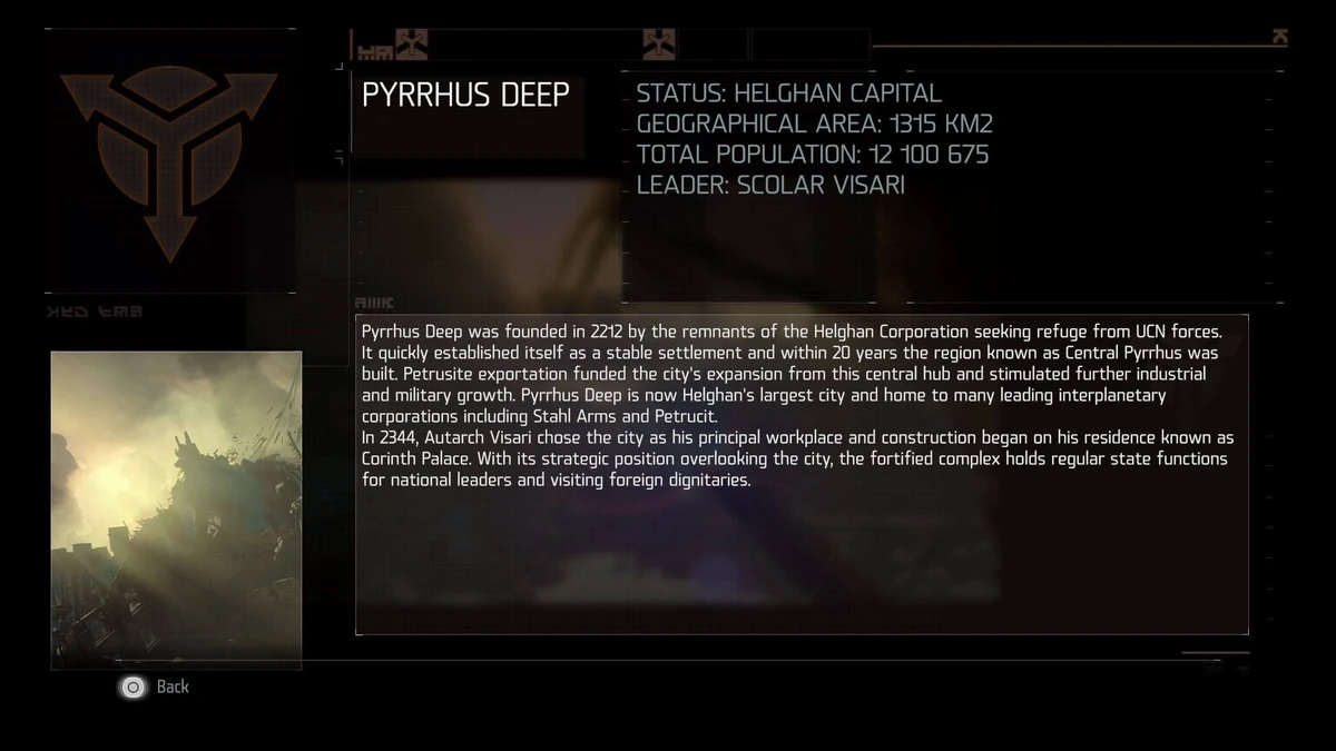 Dossier: Pyrrhus Deep | Killzone Wiki | Fandom