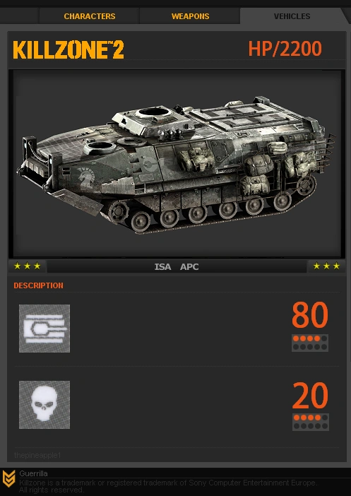 ISA APC | Killzone Card Game Wiki | Fandom