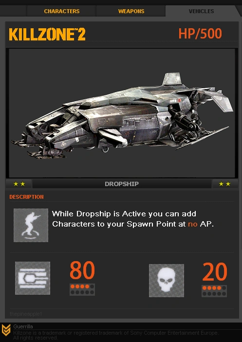 Dropship | Killzone Card Game Wiki | Fandom