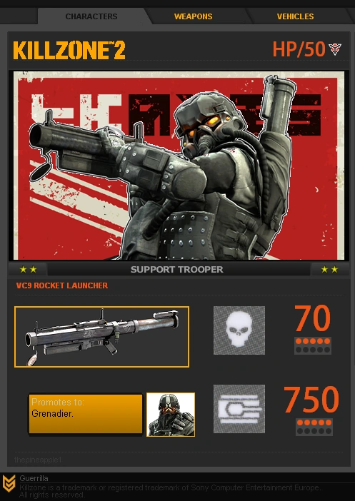 Support Trooper | Killzone Card Game Wiki | Fandom