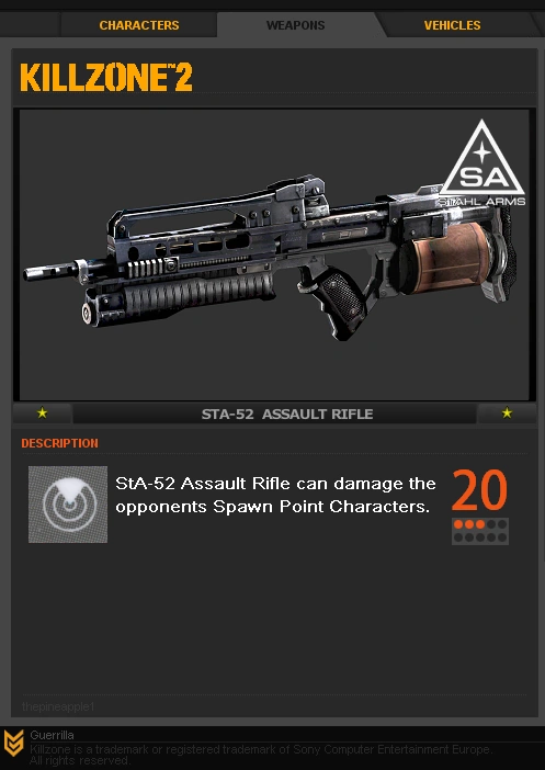 StA-52 Assault Rifle | Killzone Card Game Wiki | Fandom