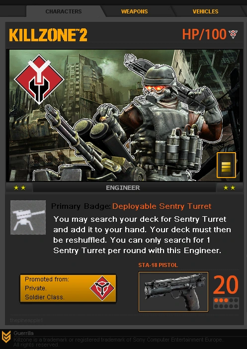 Engineer | Killzone Card Game Wiki | Fandom
