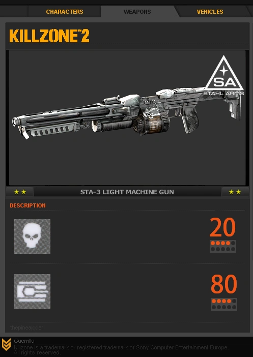 StA-3 LMG | Killzone Card Game Wiki | Fandom