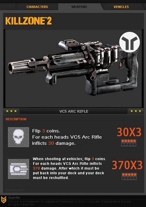VC5 Arc Rifle | Killzone Card Game Wiki | Fandom
