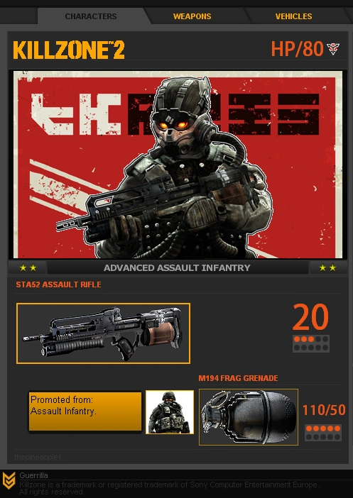 Advanced Assault Infantry | Killzone Card Game Wiki | Fandom