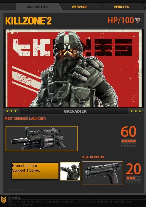 Grenadier | Killzone Card Game Wiki | Fandom