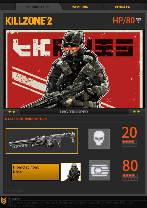 LMG Trooper | Killzone Card Game Wiki | Fandom