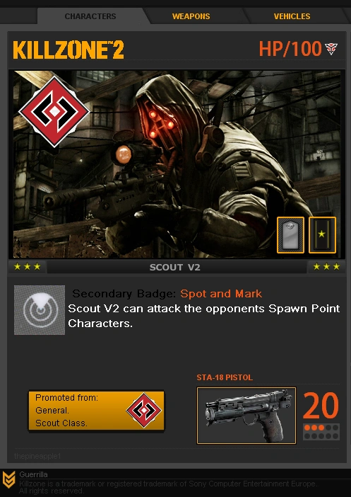 Scout V2 | Killzone Card Game Wiki | Fandom