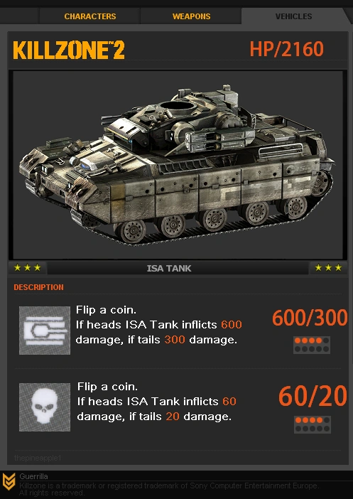 ISA Tank | Killzone Card Game Wiki | Fandom