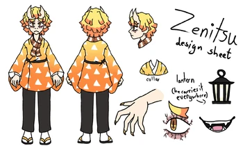 Zenitsu Agatsuma (Debt) | Kimetsu no Yaiba Fanon Wiki | Fandom