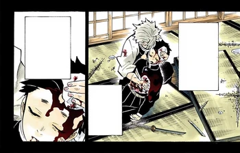 Sanemi Shinazugawa and Masachika Kumeno vs Ubume | Kimetsu no Yaiba ...