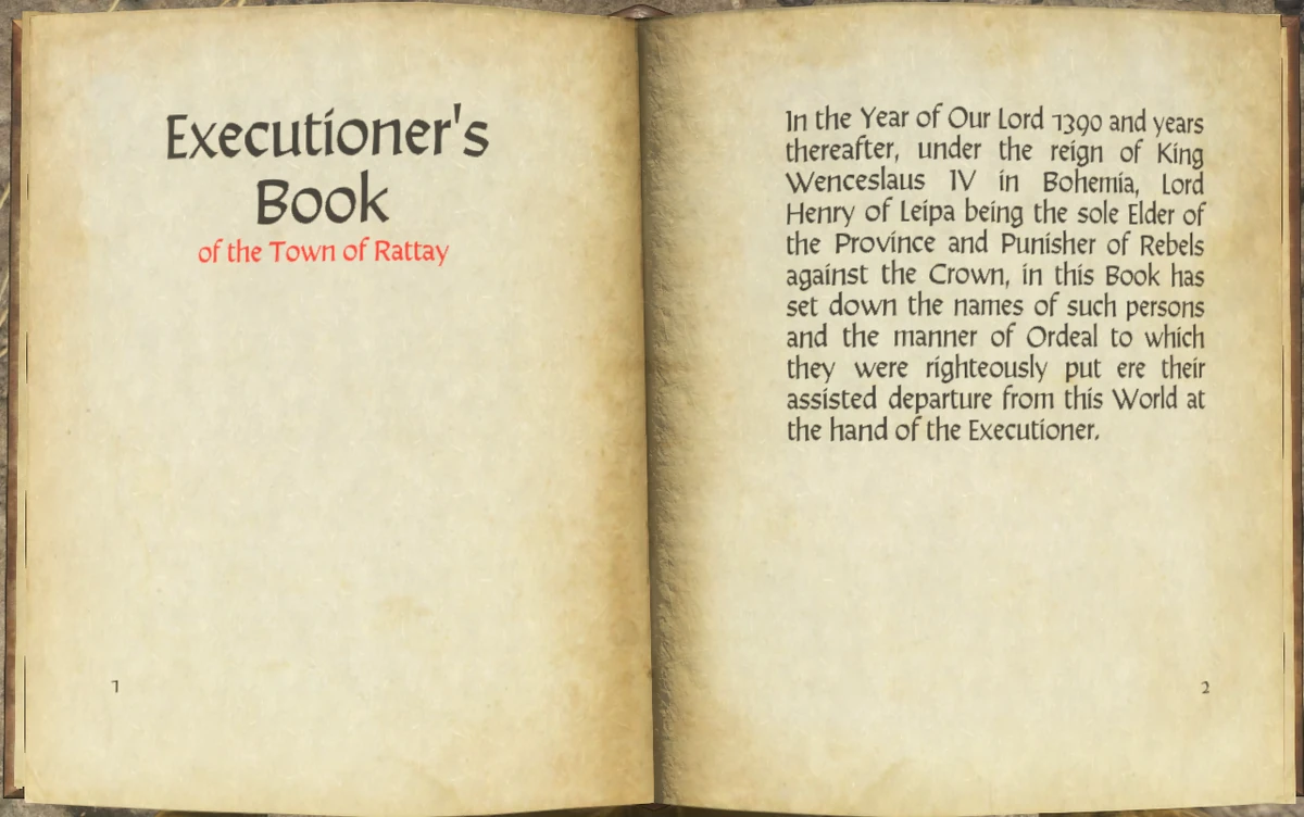 Black Chronicle of Rattay | Kingdom Come: Deliverance Wiki | Fandom