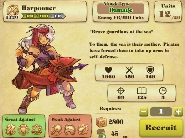 Harpooner | Kingdom Knights Wiki | Fandom