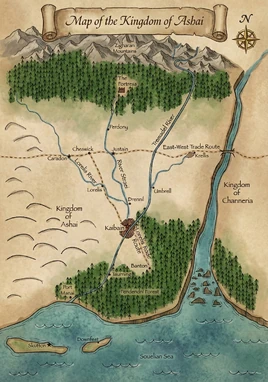 Map of the Kingdom of Ashai | Kings Dark Tidings Wiki | Fandom
