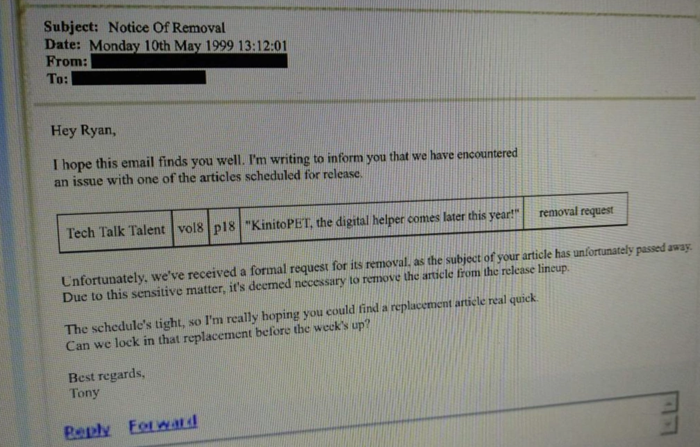 The "Email" | KinitoPET Wiki | Fandom