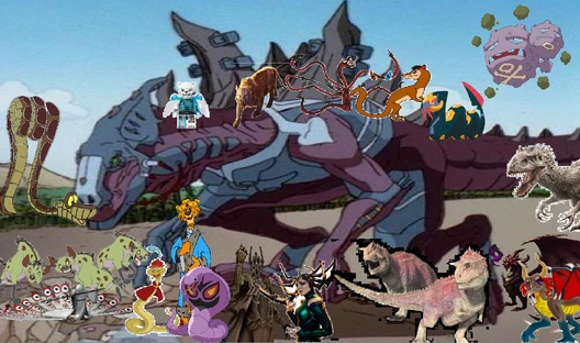 Team Cyber-Zilla (The Villains of Vengeance) and Team Tentacular (The ...