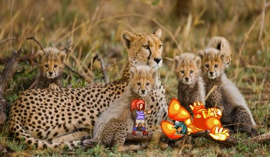 Cheetah | Kirino, Rikka, Ookami, Rio - All Stars Wiki | Fandom