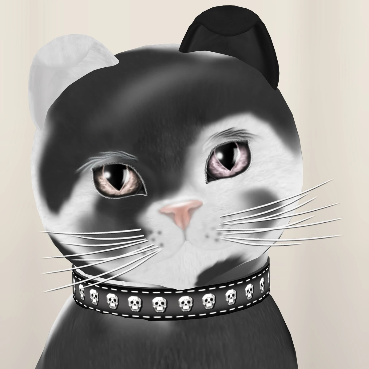 Chateau - Grey & White 2 (fur) | KittyCats! Breedables Wiki | Fandom