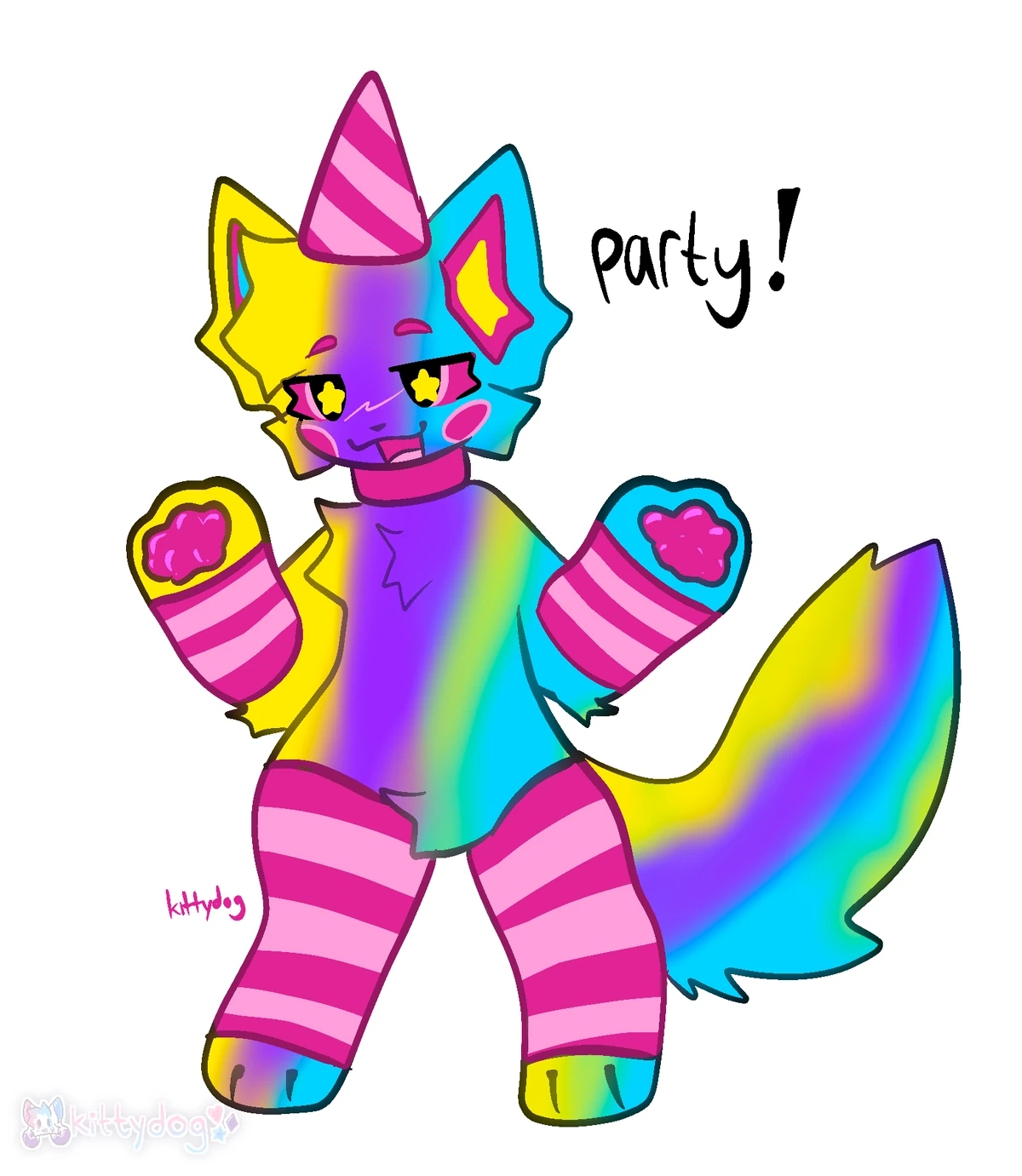 Party Cat | Kittydog OCs Wiki | Fandom
