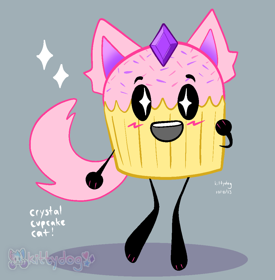 Crystal Cupcake Cat | Kittydog OCs Wiki | Fandom