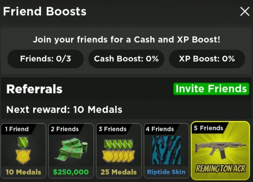 Friend Boosts | War Tycoon Roblox | Fandom