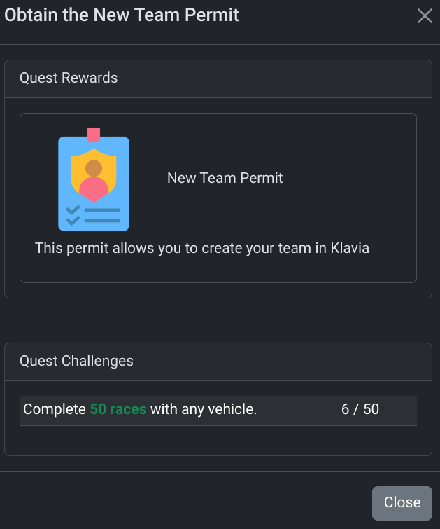 Obtain the New Team Permit | Klavia Wiki | Fandom