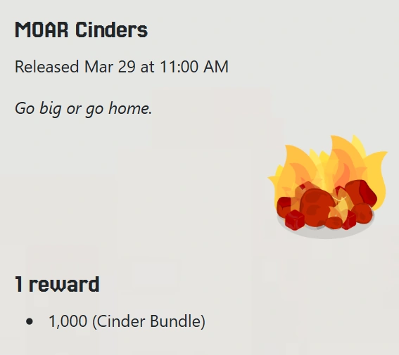 MOAR Cinders | Klavia Wiki | Fandom
