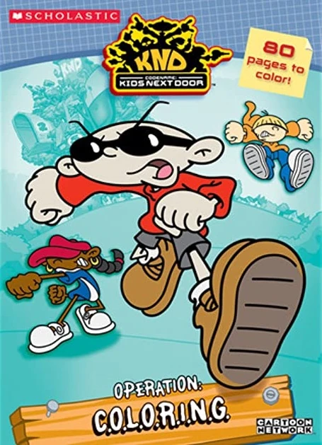 codename kids next door coloring book
