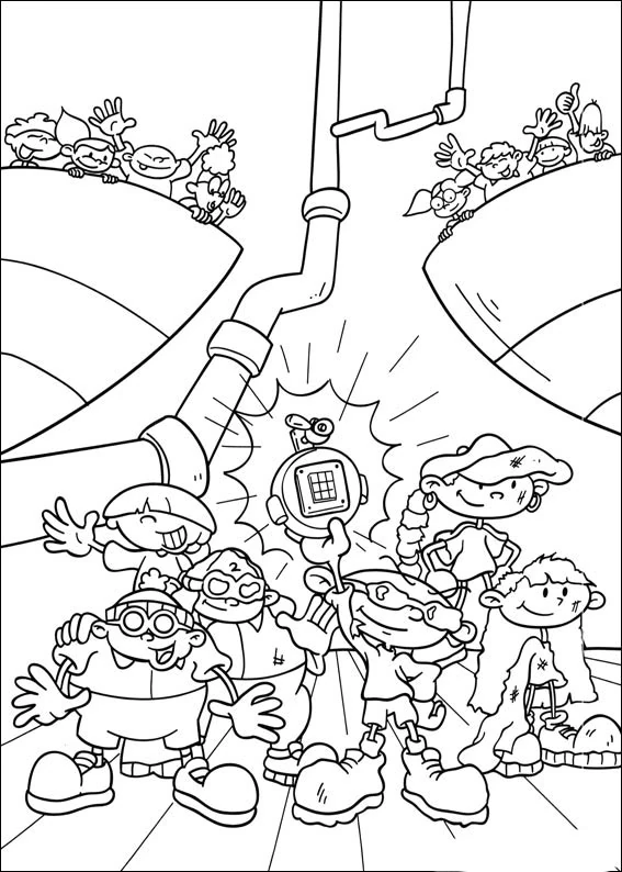 codename kids next door coloring book