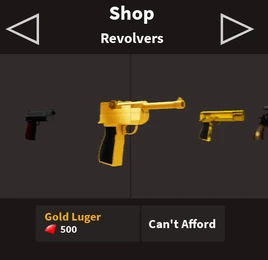 Gold Luger | Knife Ability Test Wiki | Fandom