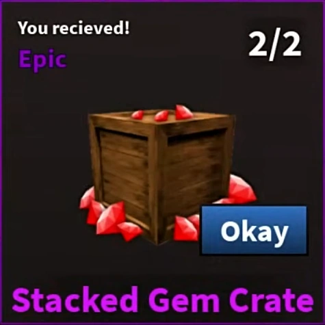 Stacked Gem Crate | Knife Ability Test Wiki | Fandom