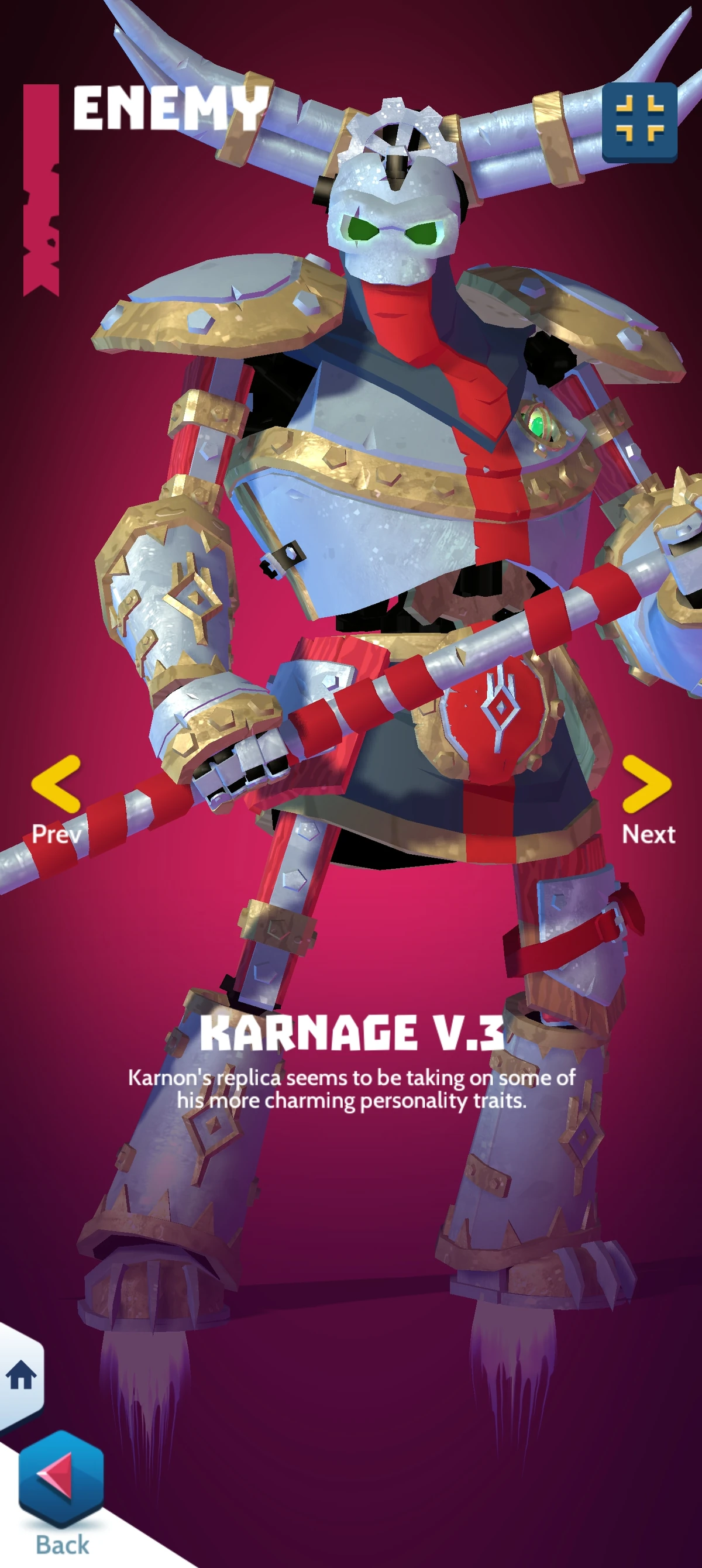 Karnage V.3 | Knighthood Wiki | Fandom